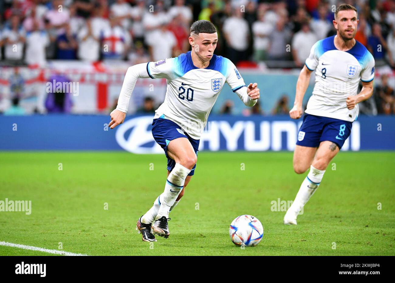 Football World Cup 2022, Qatar, Ahmed bin Ali Stadium; Wales vs England ...