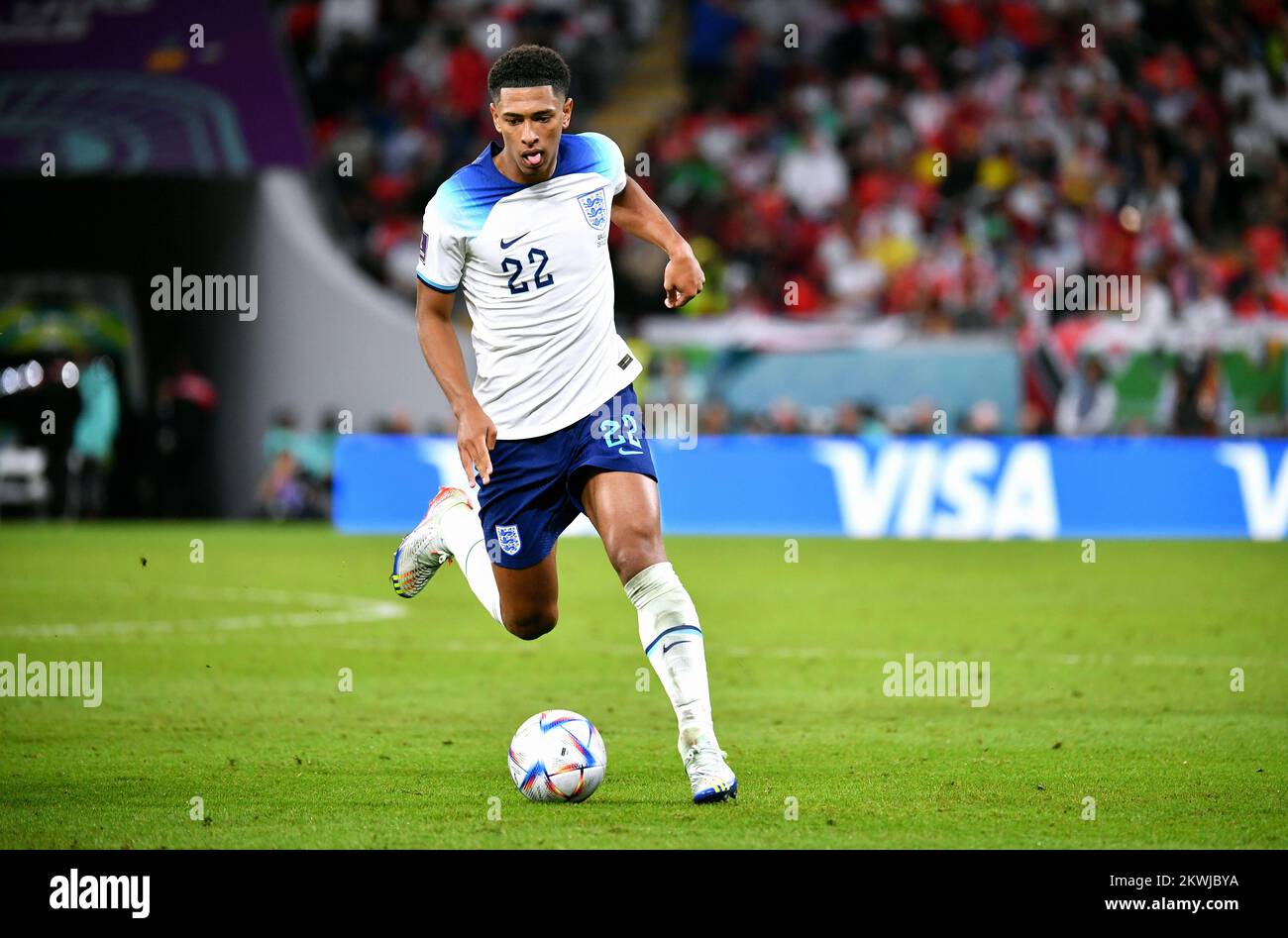 Football World Cup 2022, Qatar, Ahmed bin Ali Stadium; Wales vs England ...