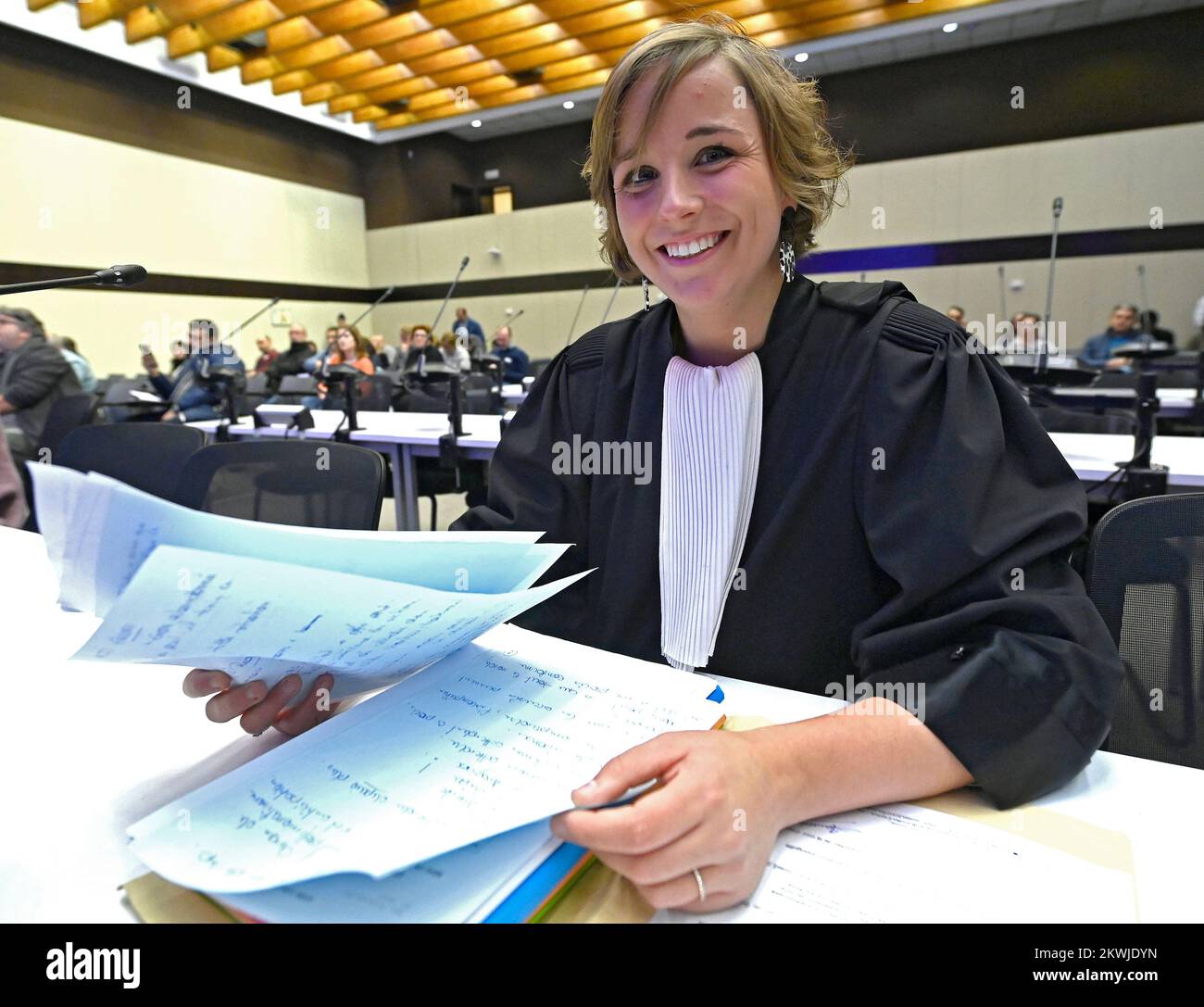 Haren, Brussels. 30 November 2022 Lawyer Aline Fery pictured at the ...