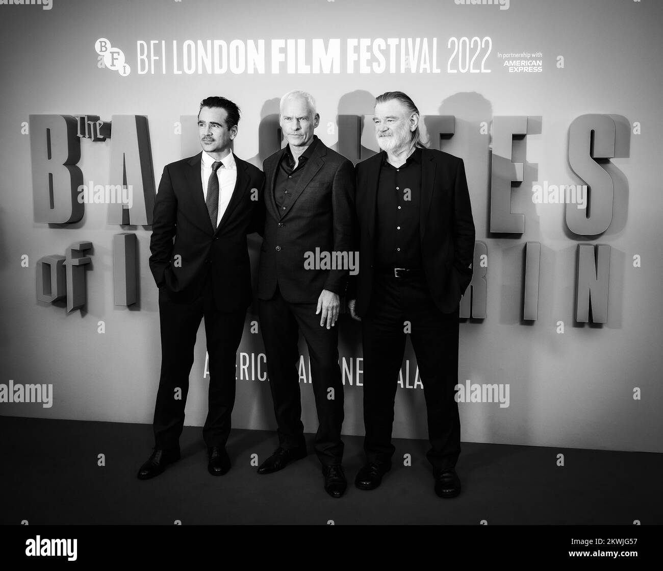 Colin farrell and martin mcdonagh Black and White Stock Photos & Images ...