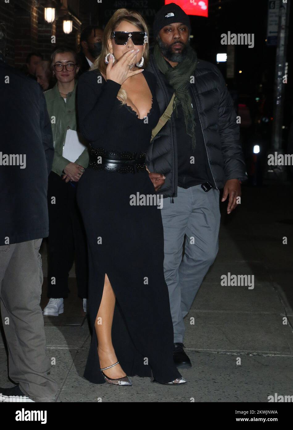 Celebrities At The Stephen Colbert Show Studios. -PICTURED: Mariah ...