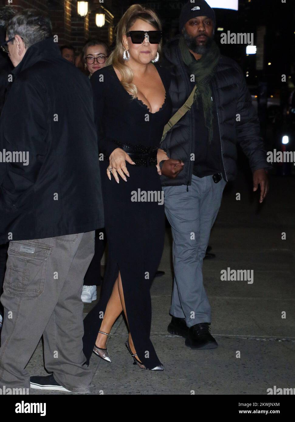 Celebrities At The Stephen Colbert Show Studios. -PICTURED: Mariah ...