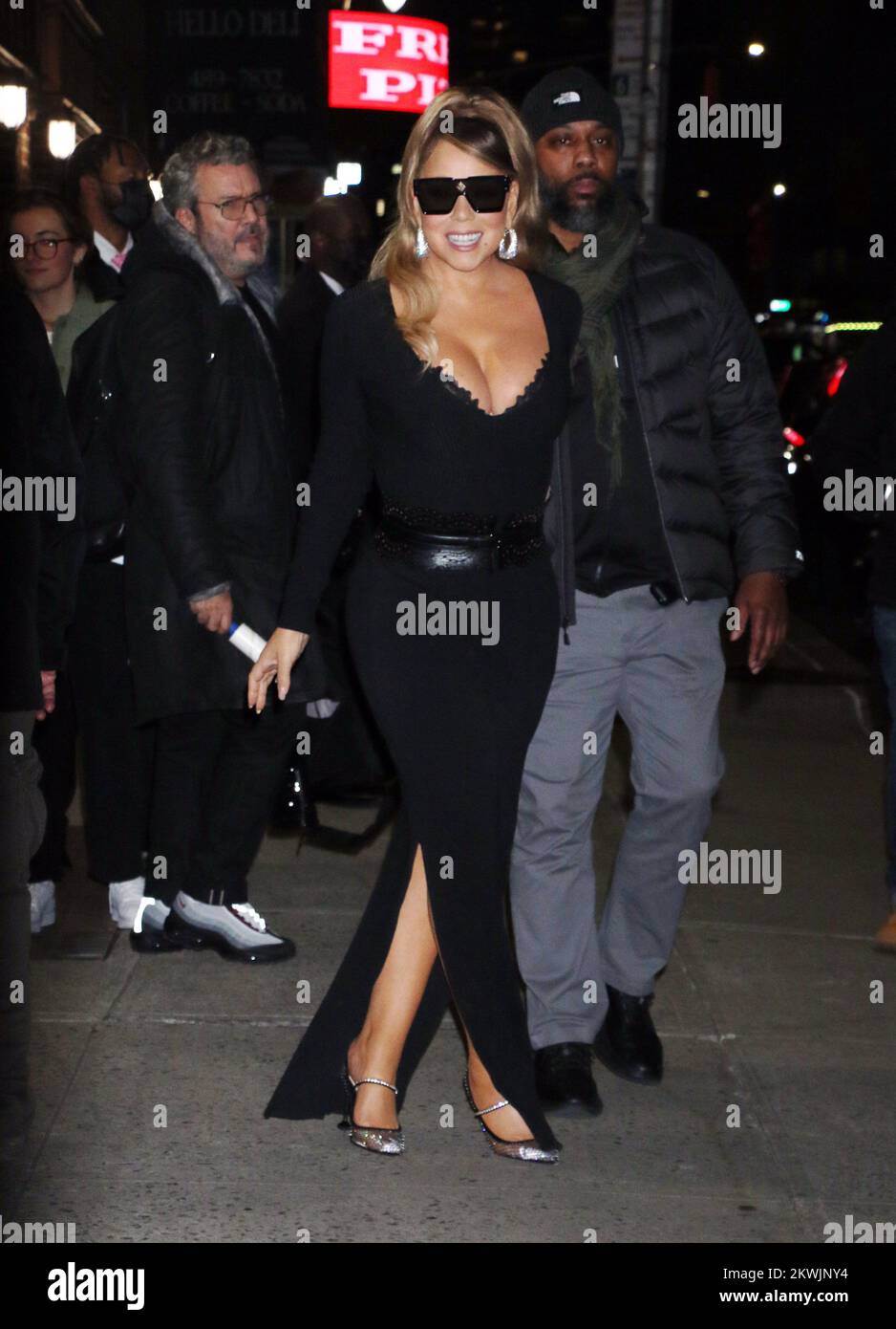 Celebrities At The Stephen Colbert Show Studios. -PICTURED: Mariah ...