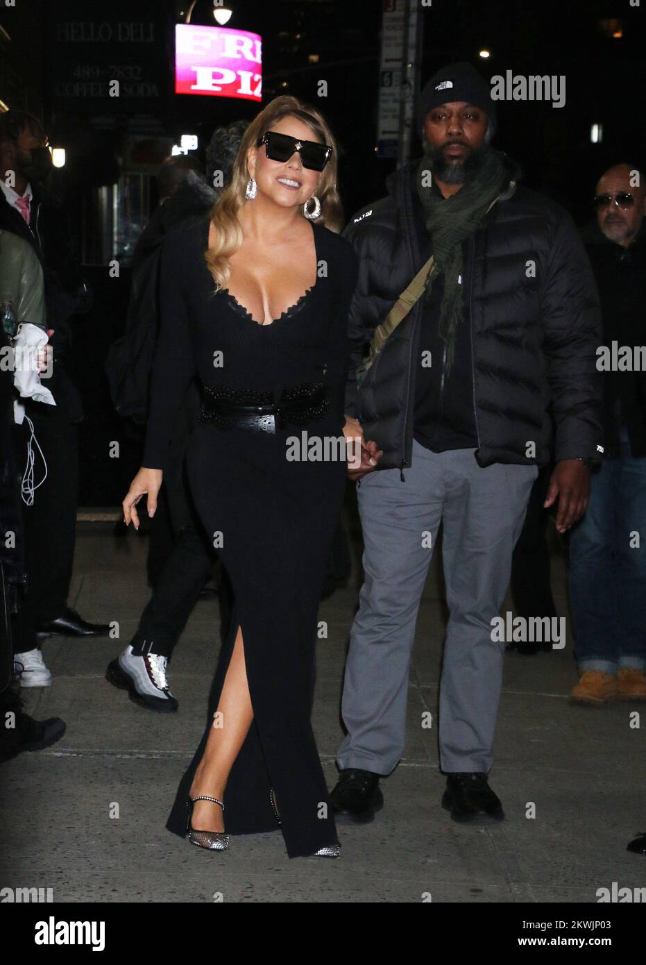 Celebrities At The Stephen Colbert Show Studios. -PICTURED: Mariah ...