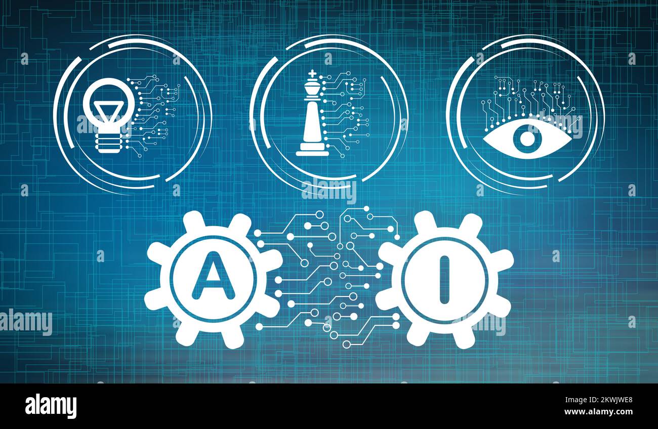 Illustration of an ai concept Stock Photo - Alamy