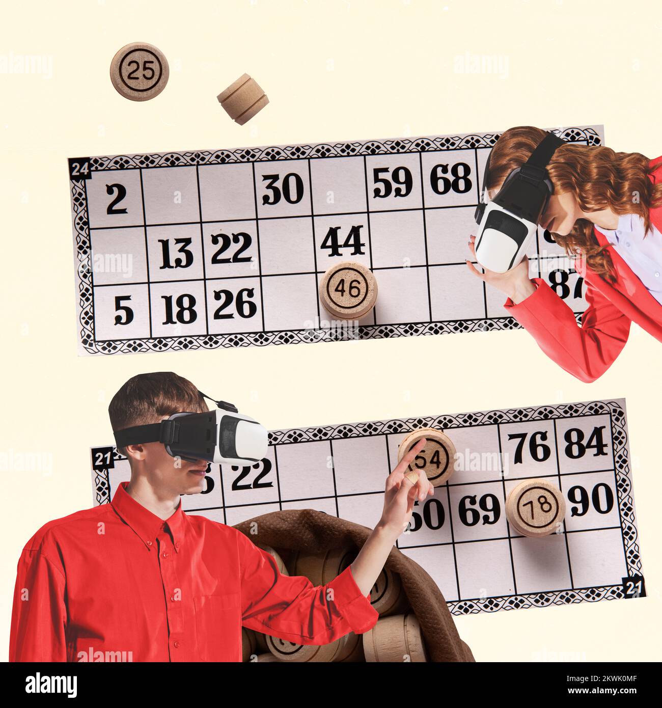 Playing bingo man hi-res stock photography and images - Alamy