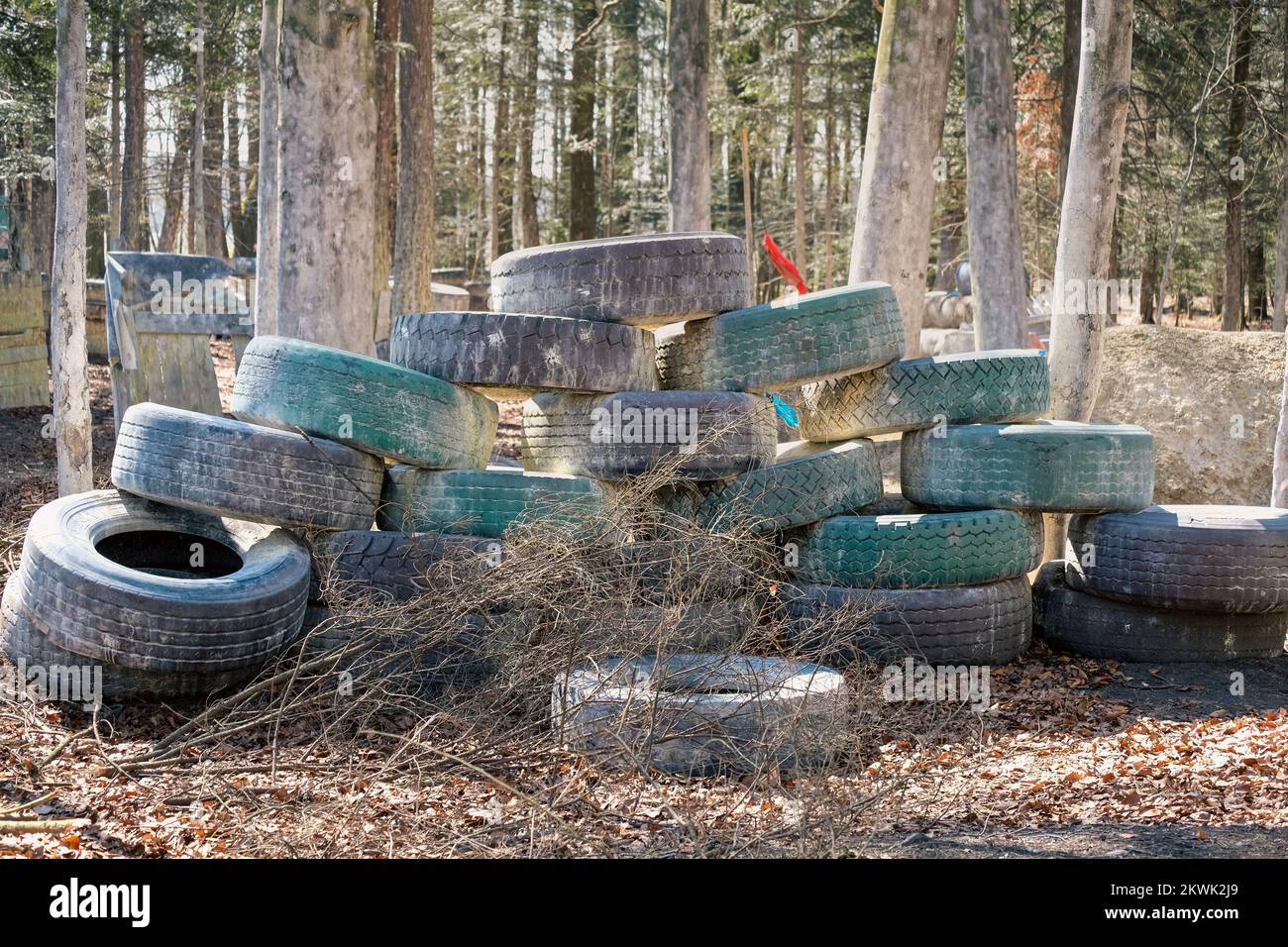 Paintball bunker hi-res stock photography and images - Alamy