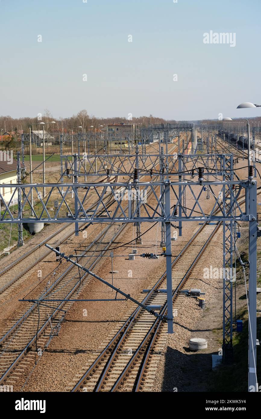 Infrastructure of the railway industry, tracks and railway traction in ...