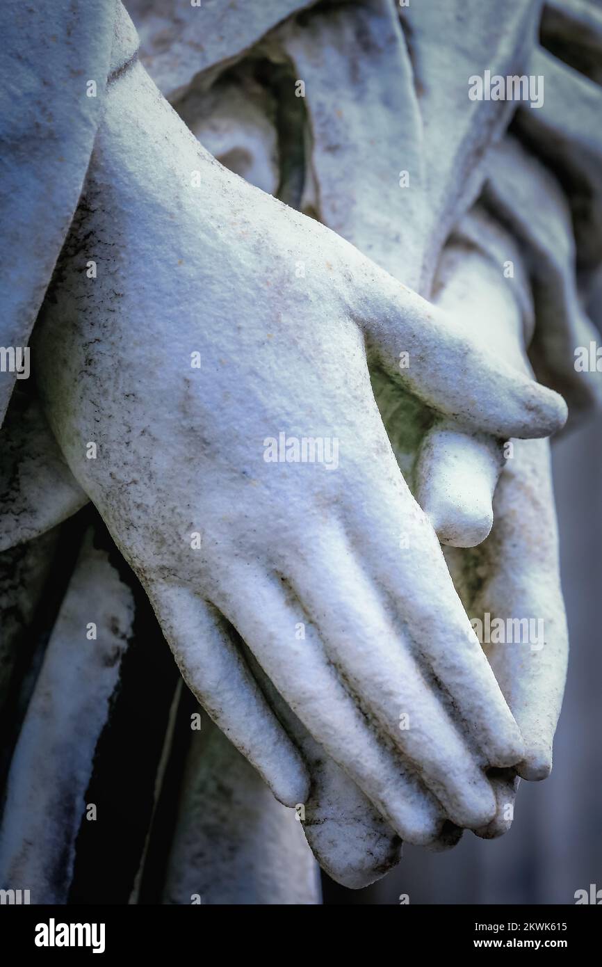 Praying hands of mary hi-res stock photography and images - Alamy