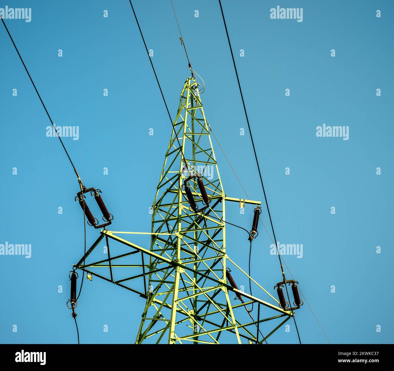 High voltage pole - electrical infrastructure, electric pole and energy ...