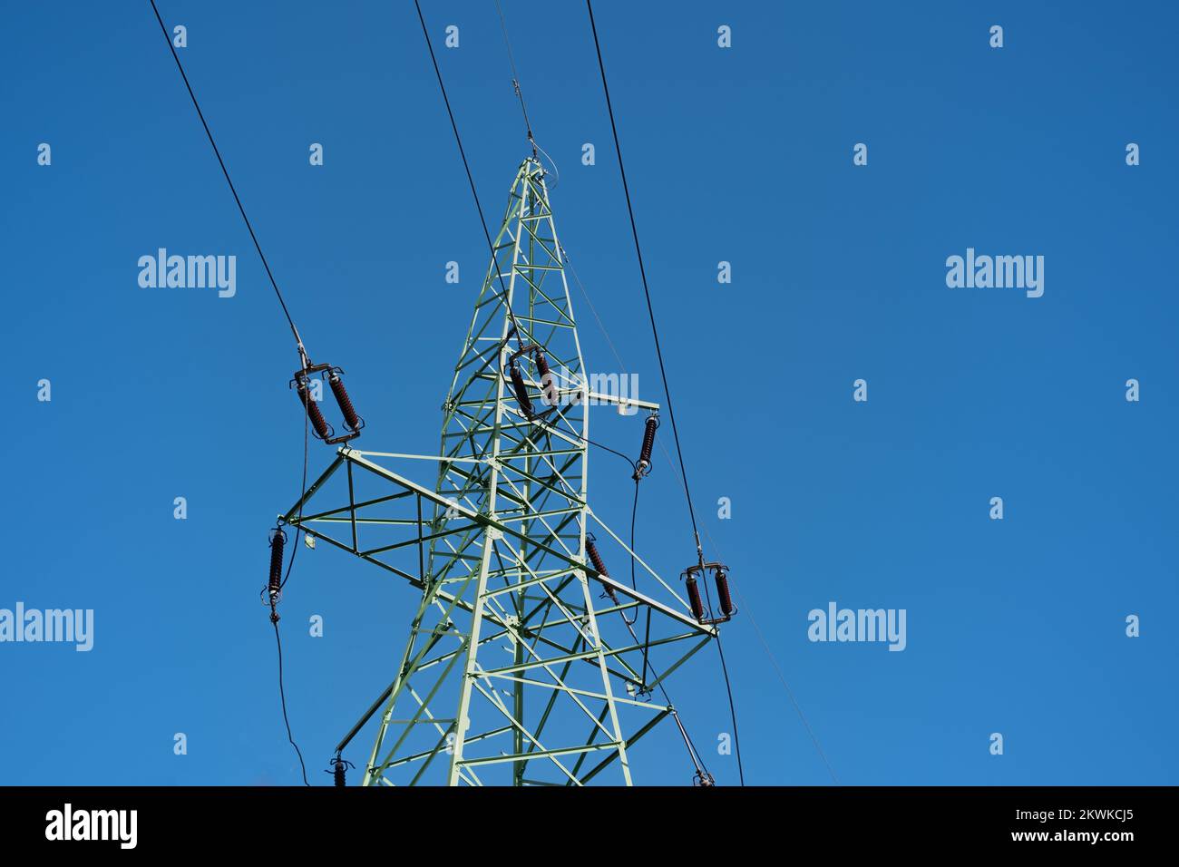 High voltage pole - electrical infrastructure, electric pole and energy ...