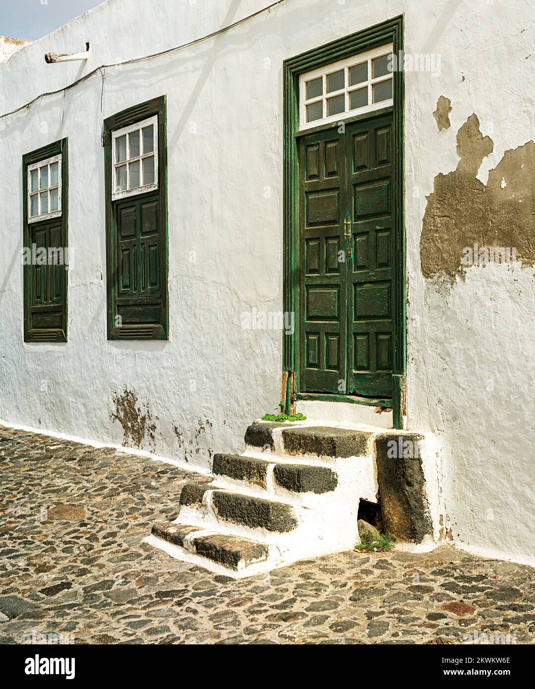Facade Detail, Doors And Windows On The Residential Buildings In ...