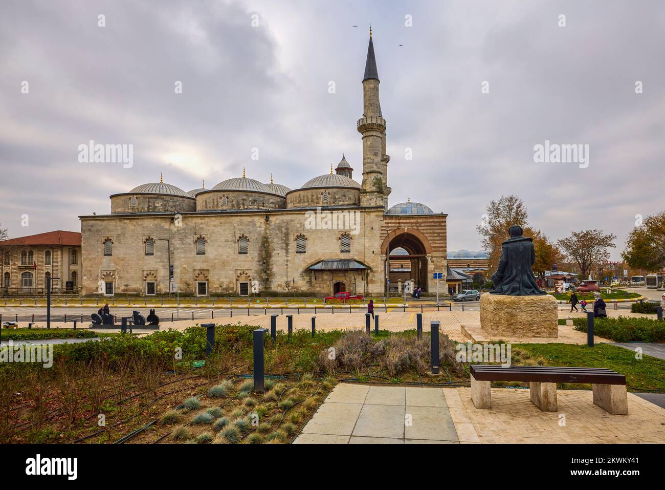 Edirne, Turkey November 23, 2022. exterior with The Old Mosque (Eski ...