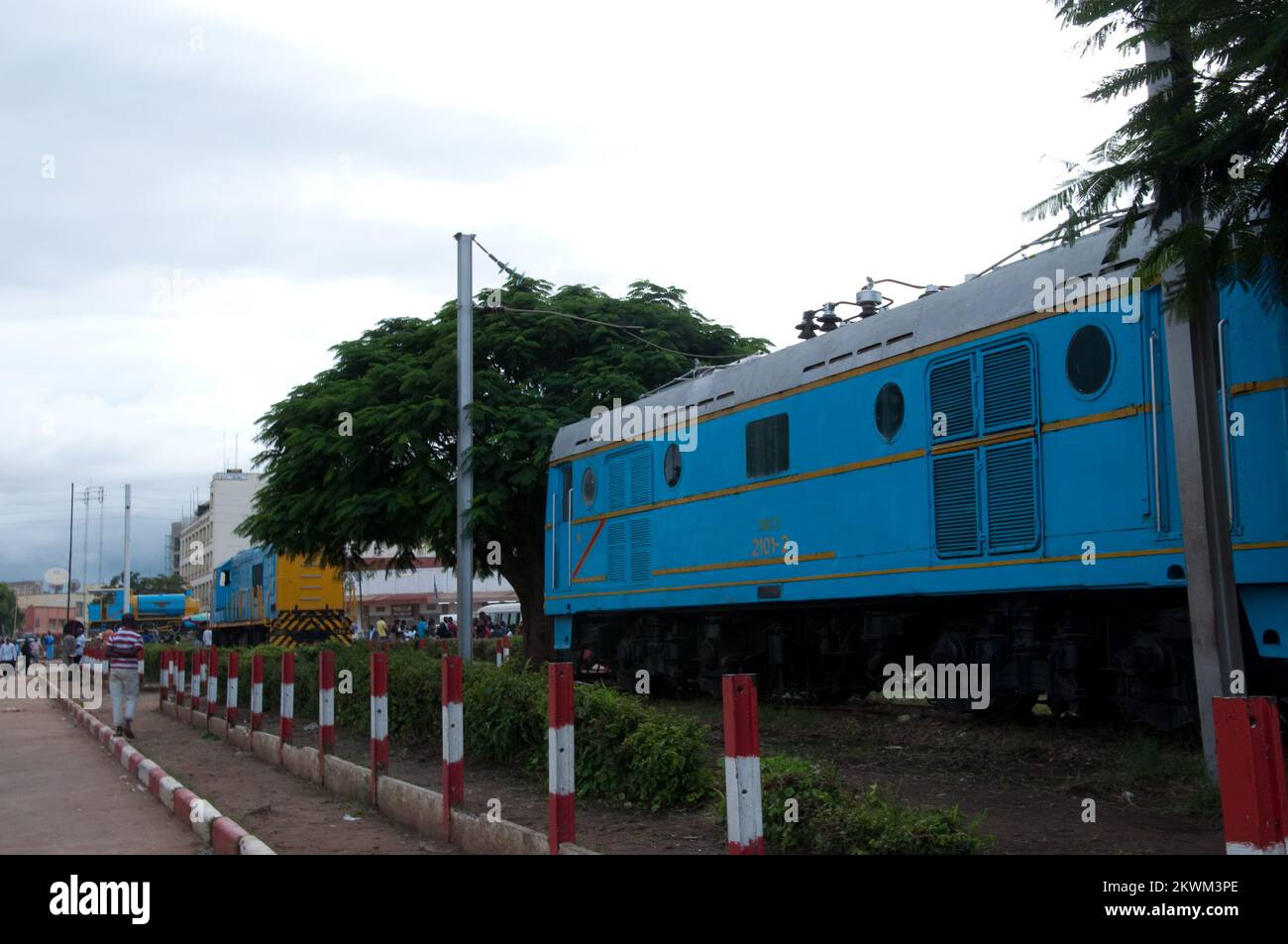 Very early train, Place de la Gare, Lubumbashi, Katanga Province ...