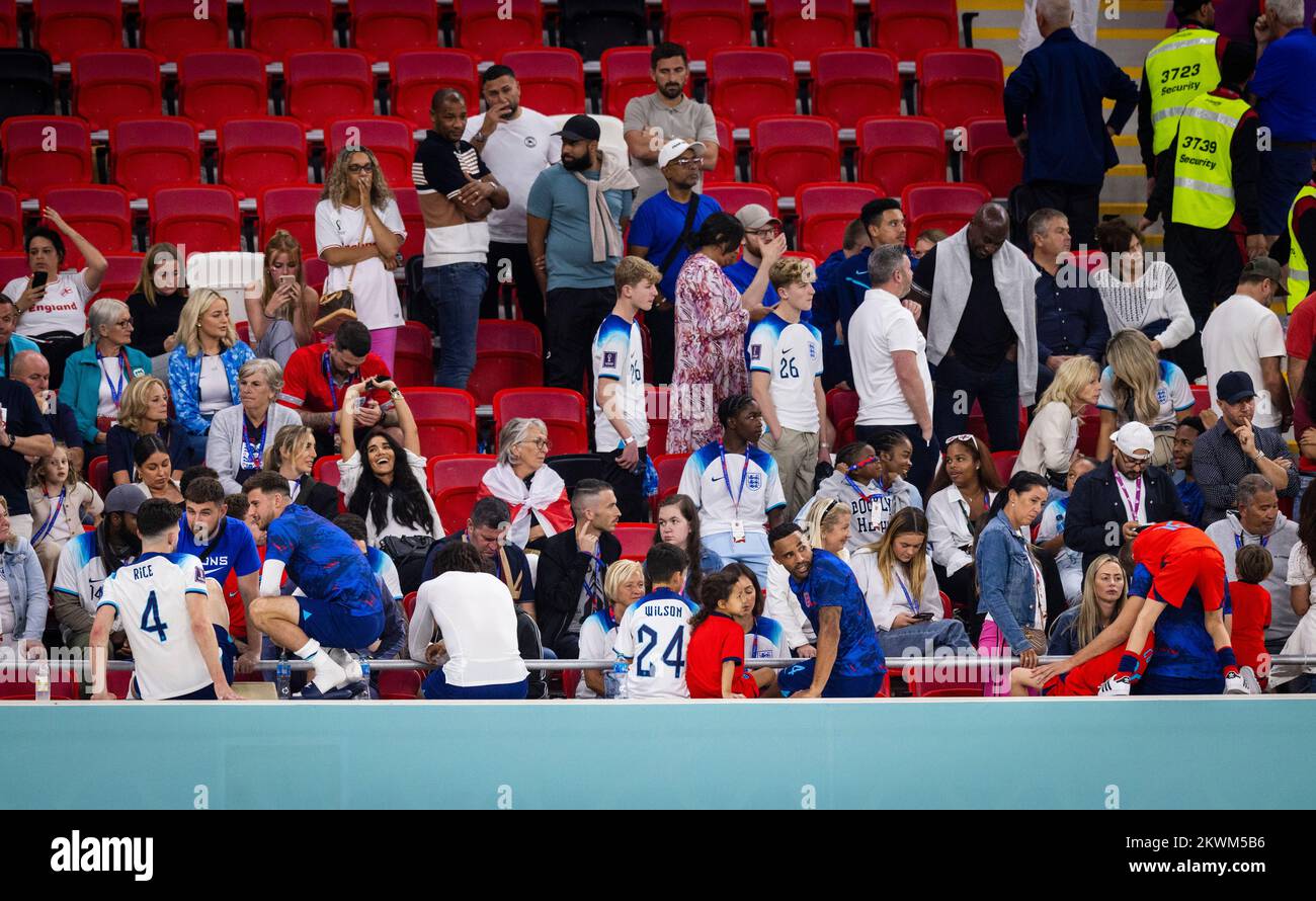 Doha, Qatar. 29th Nov, 2022. English family block - Declan Rice ...