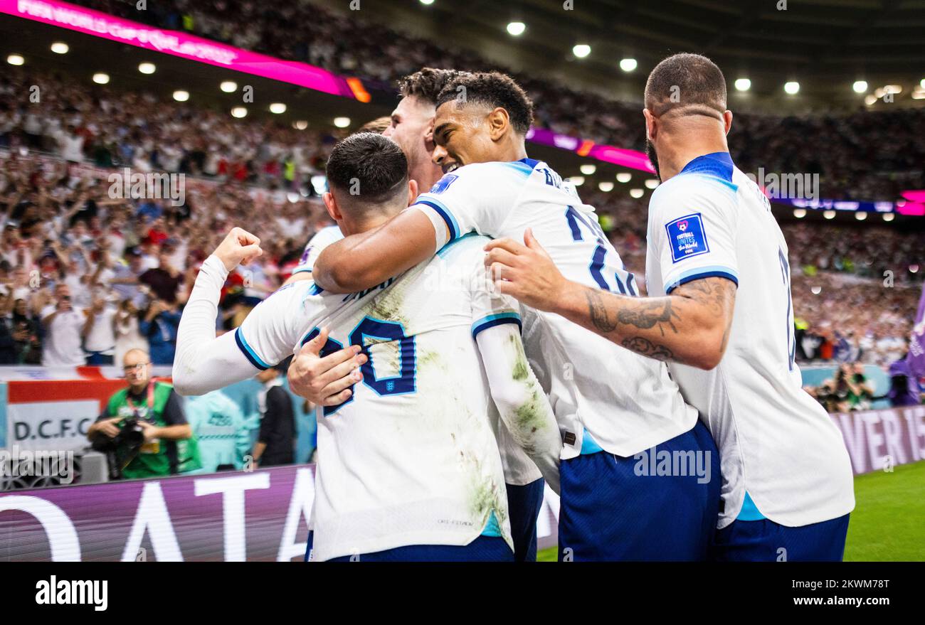 Doha, Qatar. 29th Nov, 2022. Goal celebration Phil Foden (England ...