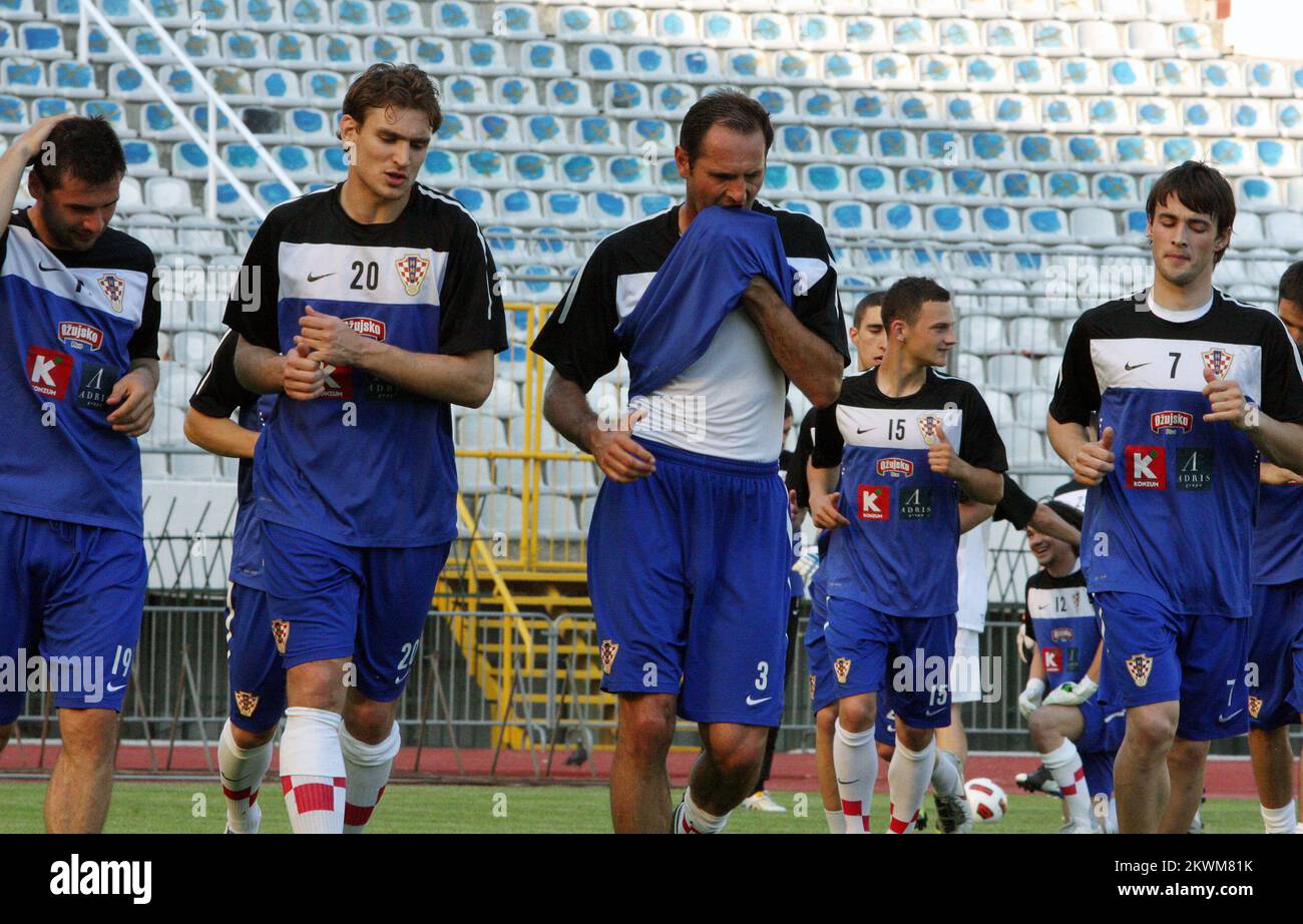 Croatia's Nikica Jelavic, Josip Simunic, Ante Vukusic Stock Photo - Alamy