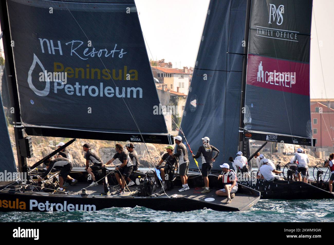 First day of the Adris RC44 Cup started with the Match race. RC44 Cup ...
