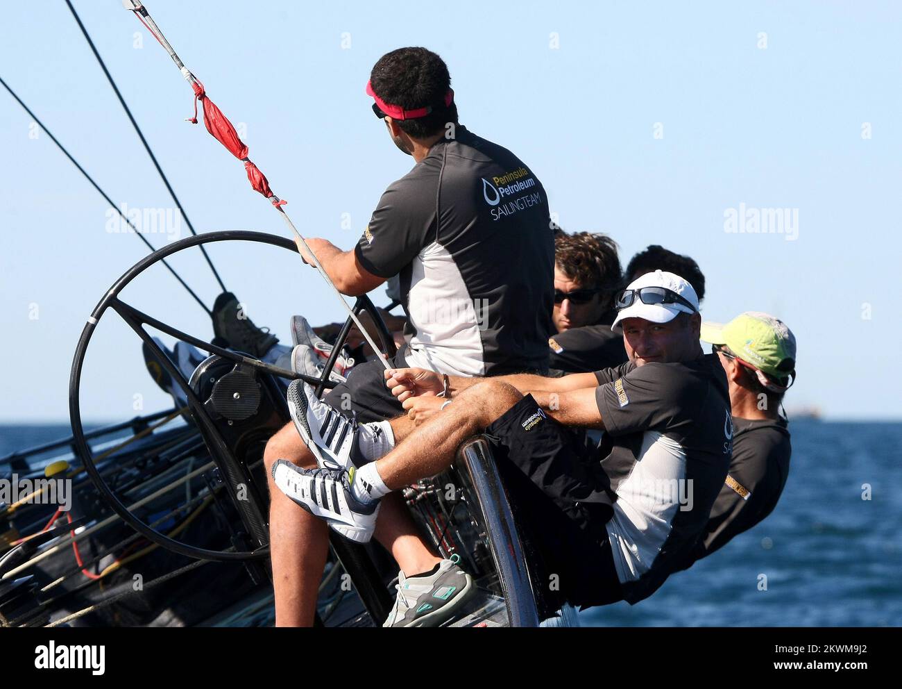 Third day of the prestigious sailing competition RC44 Cup, fleet race ...