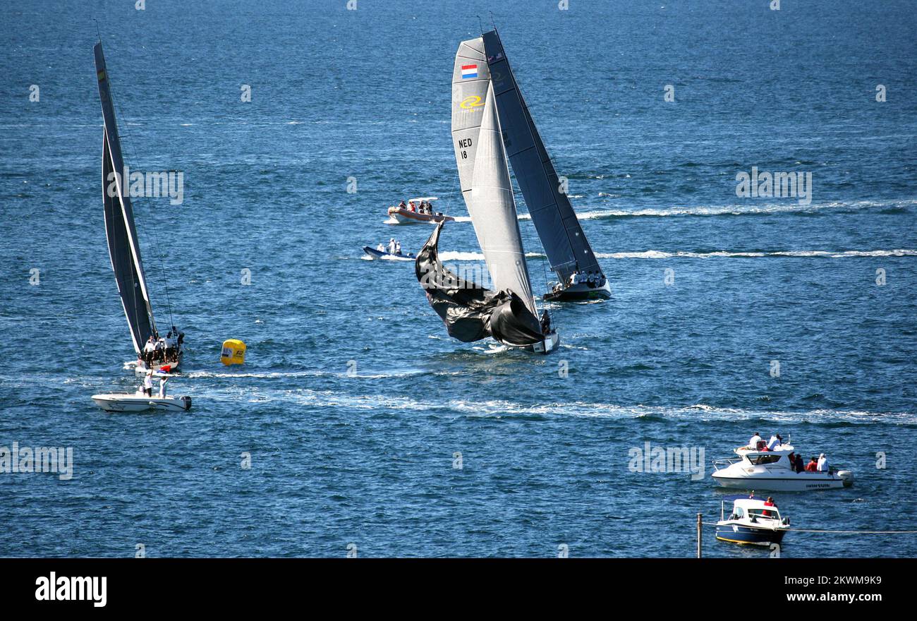 Third day of the prestigious sailing competition RC44 Cup Stock Photo ...