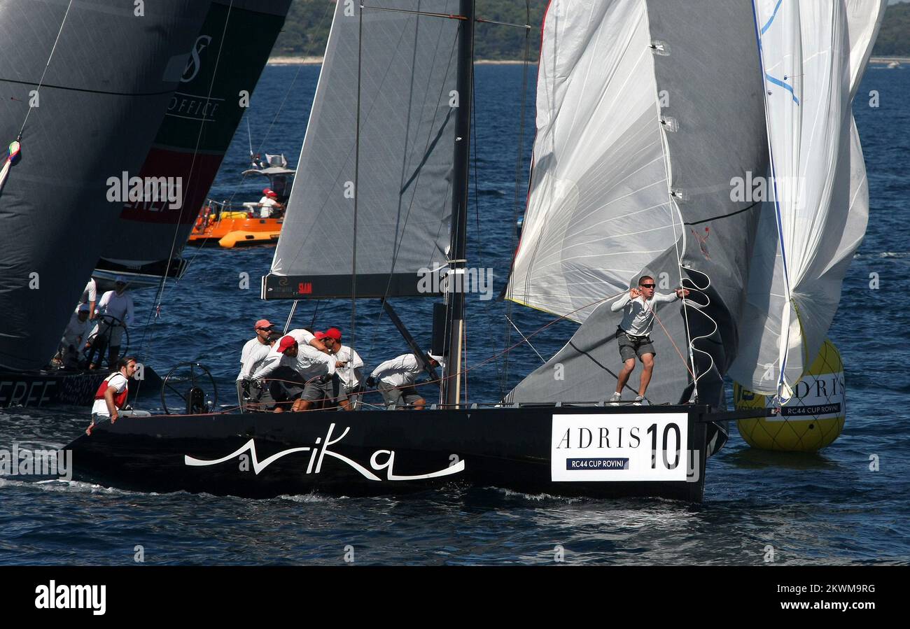 Fourth day of the prestigious sailing competition RC44 Cup Stock Photo ...