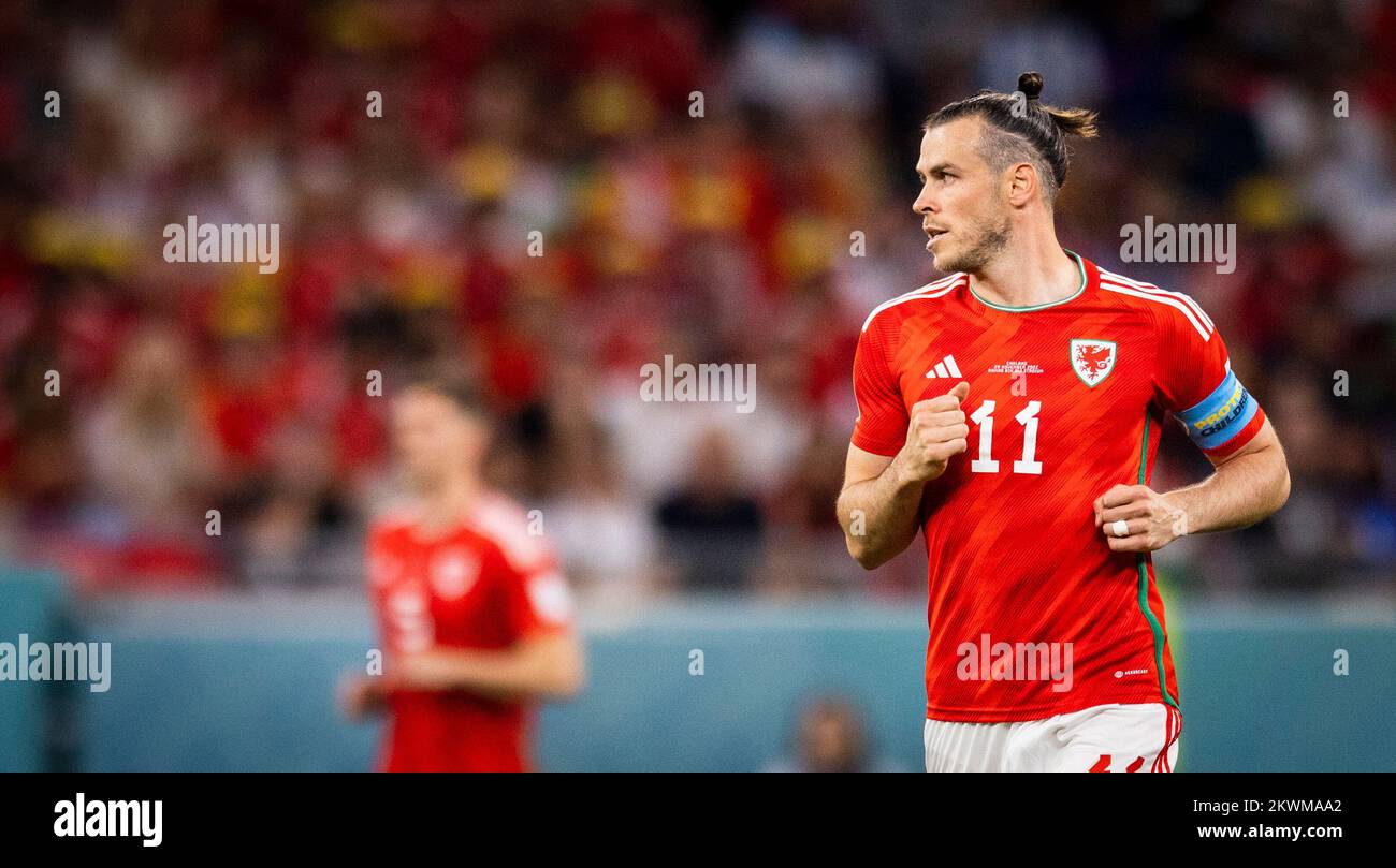 Doha, Qatar. 29th Nov, 2022. Gareth Bale (Wales) Wales - England World Cup 2022 in Qatar 28.11. ...