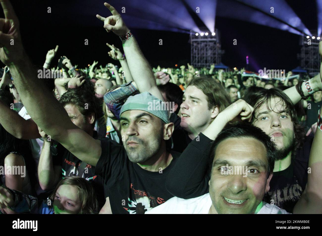 08.05.2012., Beograd, Serbia - American heavy metal band Metallica gave ...