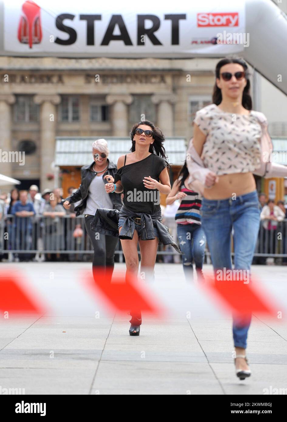 26.05.2012., Zagreb,Croatia - Running on high heels, organized by the ...