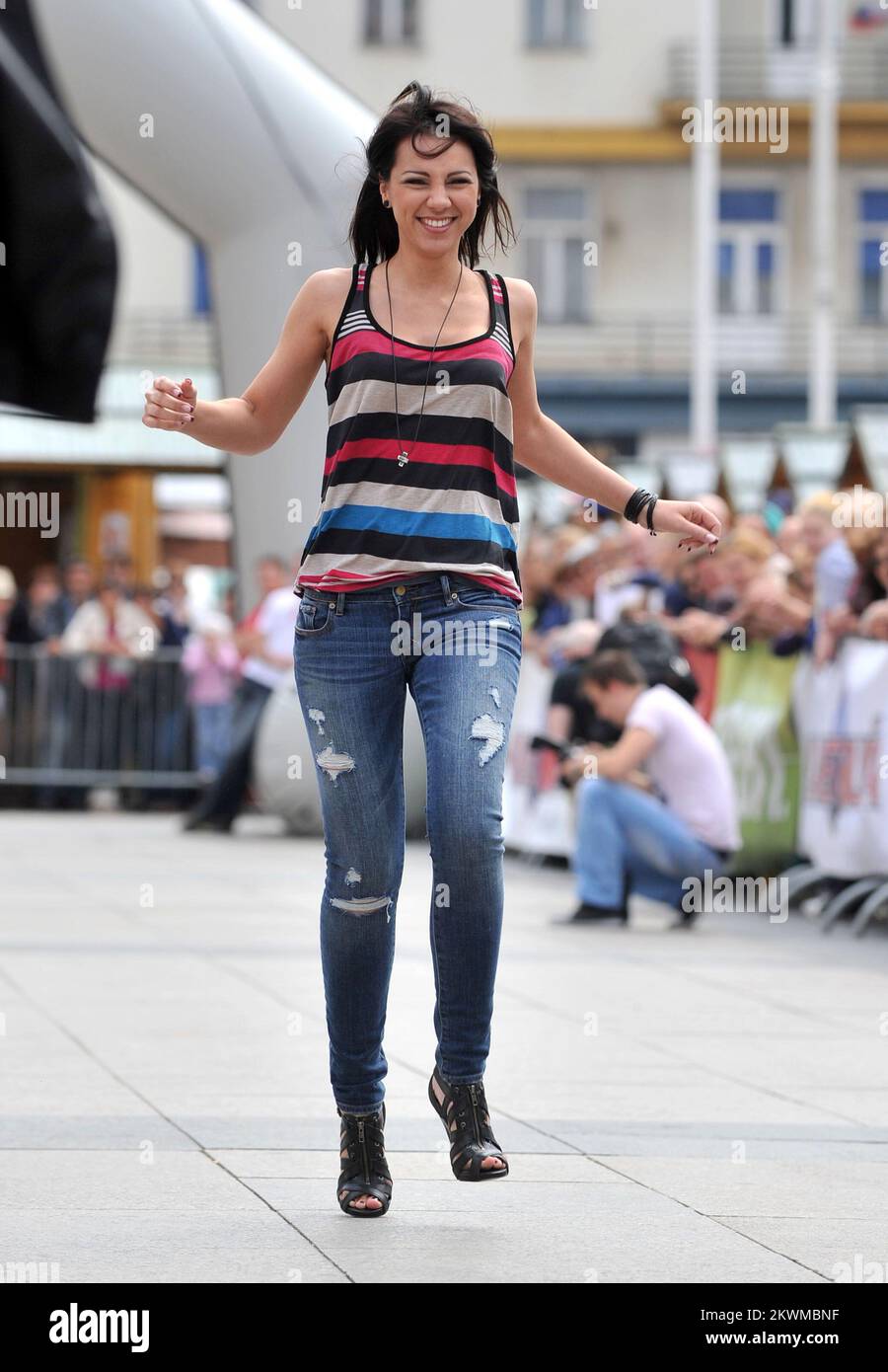 26.05.2012., Zagreb,Croatia - Running on high heels, organized by the ...