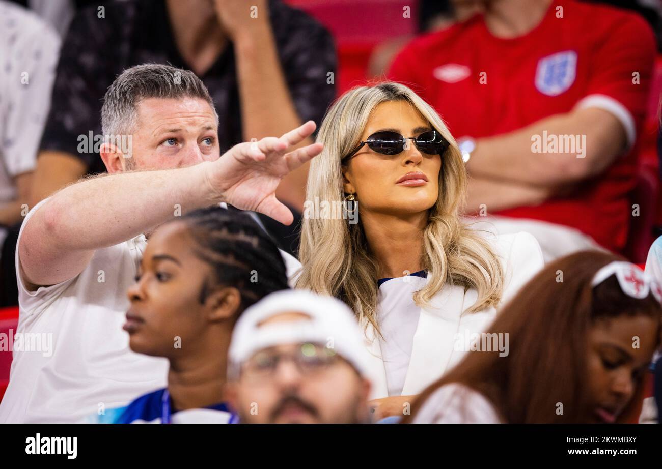 Doha, Qatar. 29th Nov, 2022. Aine May girlfriend of Conor Gallagher of ...