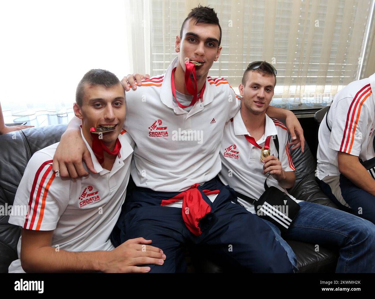 20.08.2012., Zagreb, Croatia - Croatian junior national basketball team ...