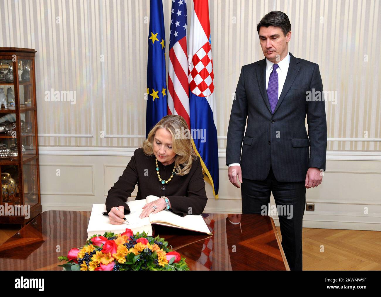 31.10.2012., Croatia, Zagreb, - Secretary of State Hillary Clinton ...