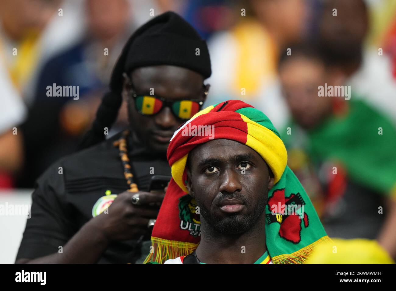 Senegal fan during the FIFA World Cup Qatar 2022 match, Group A ...