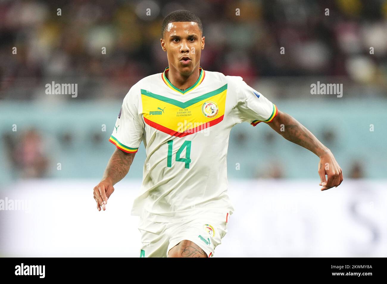 Ismail Jakobs of Senegal during the FIFA World Cup Qatar 2022 match ...