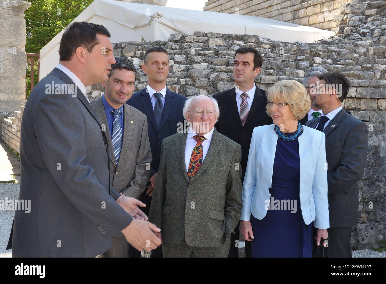 07.06.2013. Pula, Croatia - Irish President Michael D. Higgins met with ...