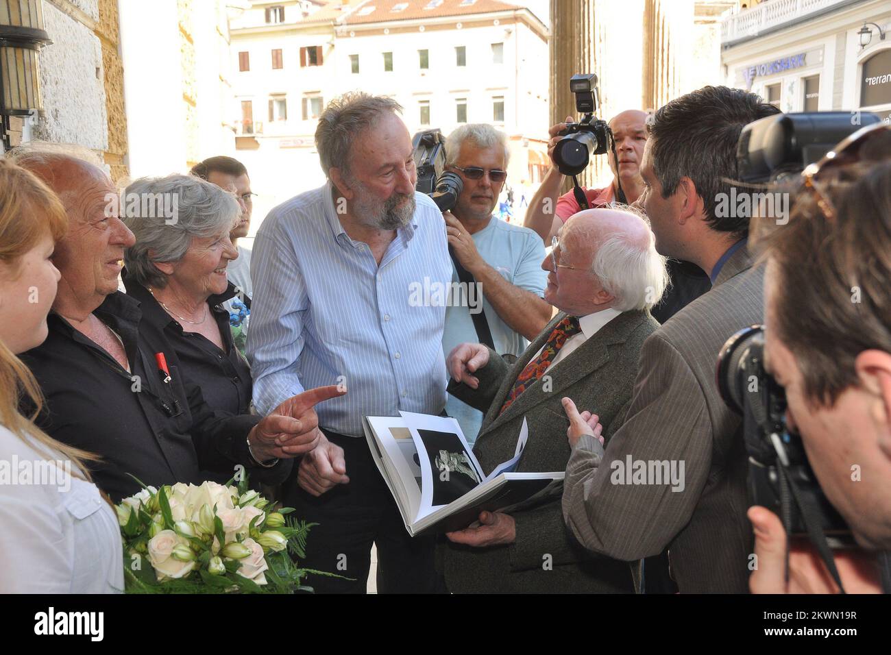 07.06.2013. Pula, Croatia - Irish President Michael D. Higgins met with ...