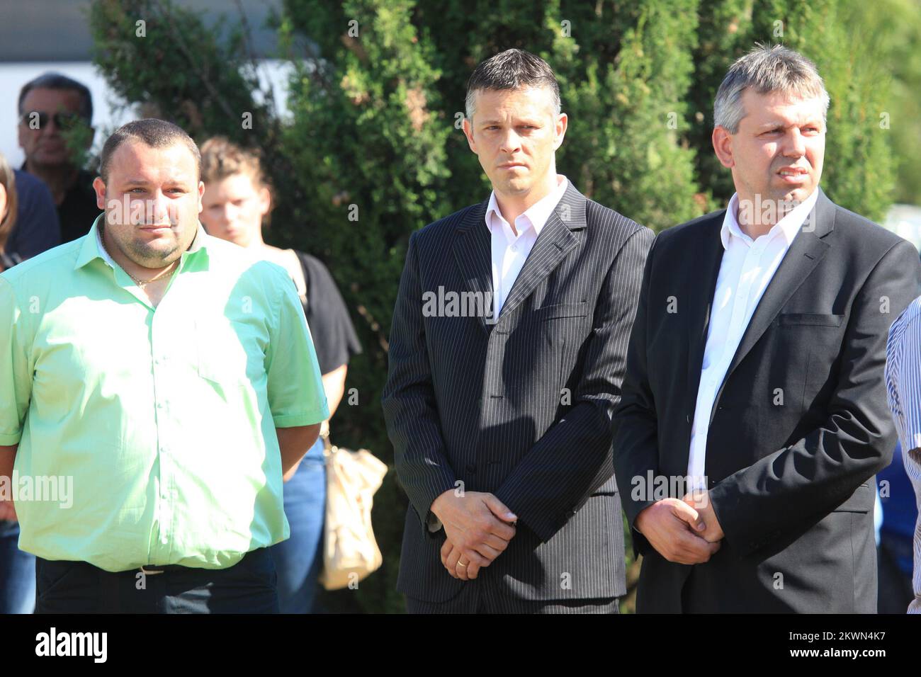 23.06.2013: Zminj, Croatia: The funeral of a young Croatian football ...