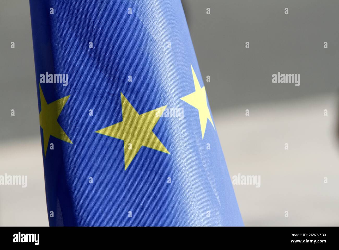 Members of the public celebrate Croatia joining the European Union at ...