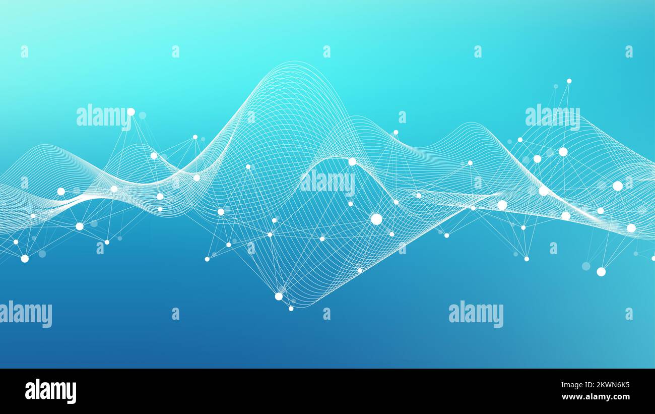 Scientific illustrtiaon genetic engineering, DNA helix, DNA strand ...