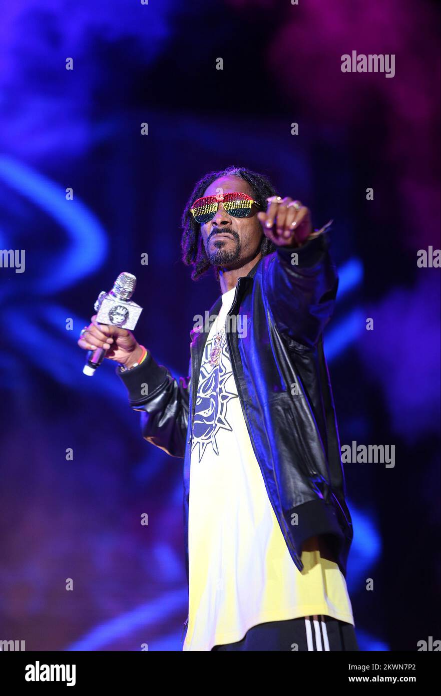 Snoop Dog on the main stage Stock Photo - Alamy