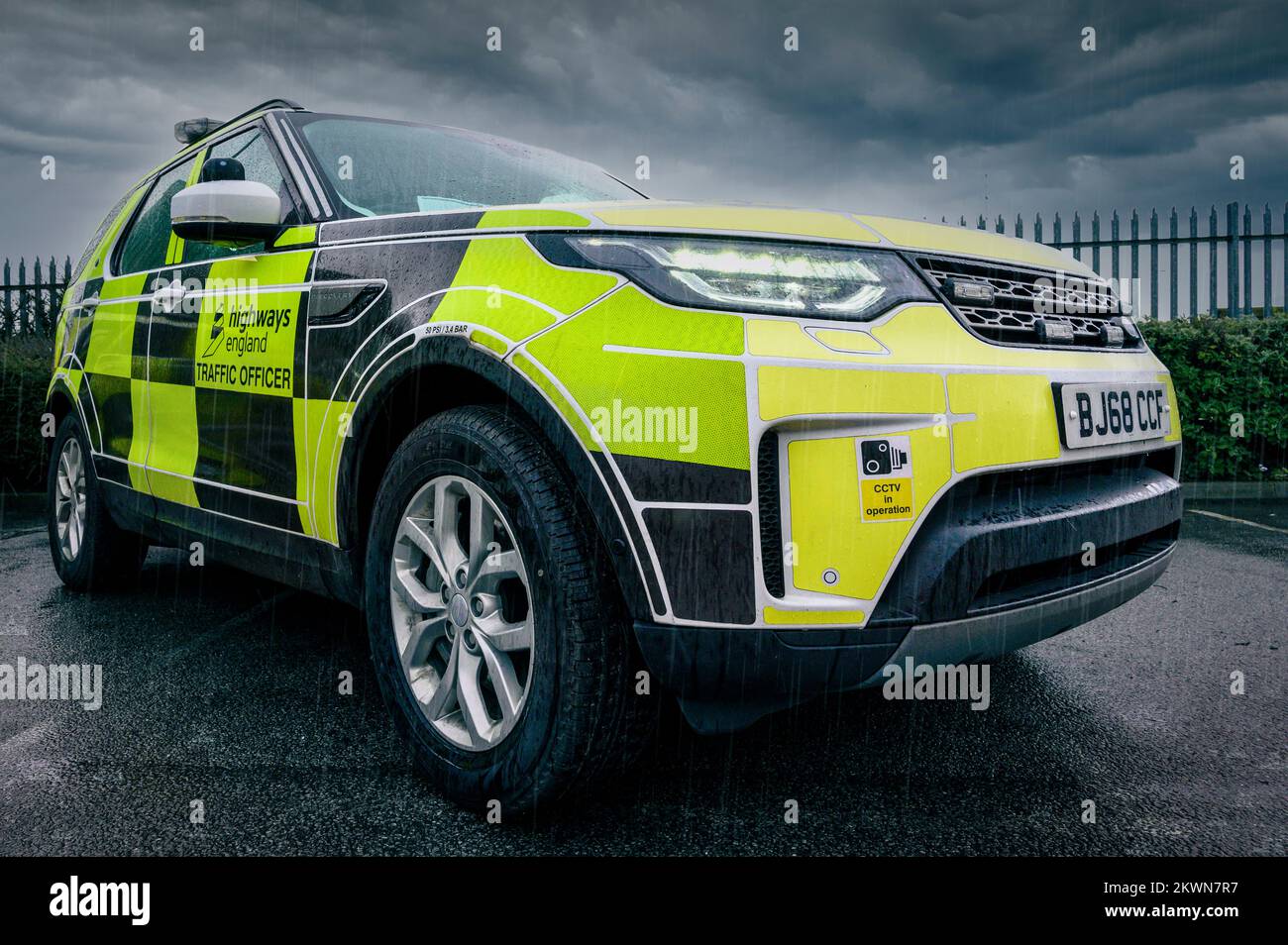 Highways England traffic officer vehicle, England Stock Photo - Alamy