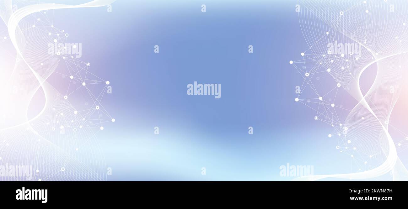 Scientific illustrtiaon genetic engineering, DNA helix, DNA strand ...