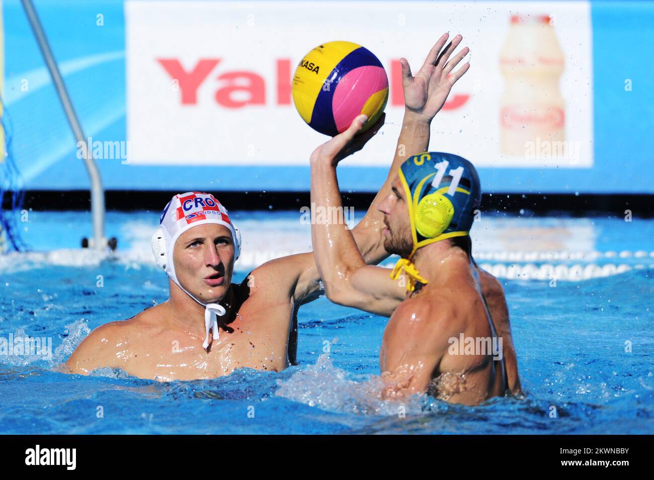 Croatia's waterpolo team during the match Croatia vs. Australia ...