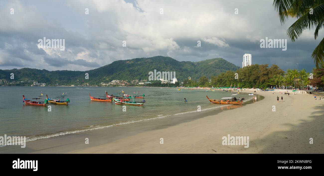 Patong Beach, Phuket, Thailand - November 29, 2022: An afternoon view ...