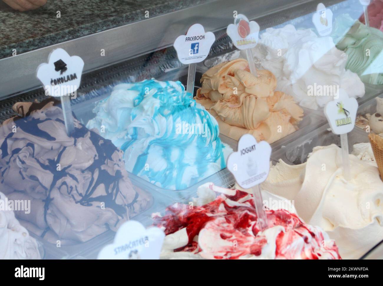 08/16/2013., Tisno - In the hotel Borovnik owners patisserie Valentino ...