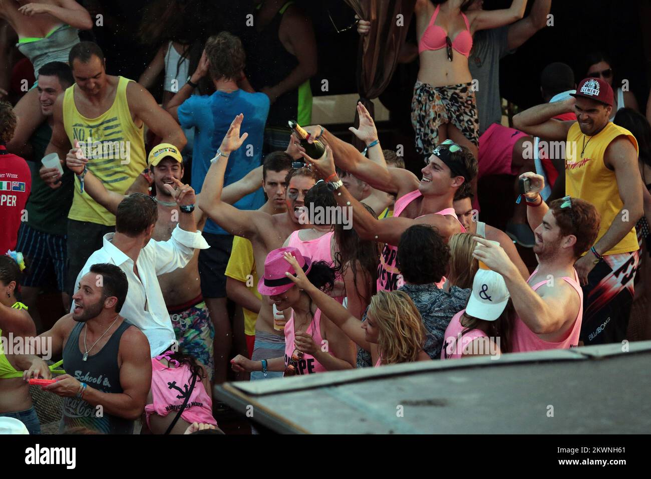 21.08.2013., Hvar Island, Croatia - The Yacht Week - Afterbeach party ...