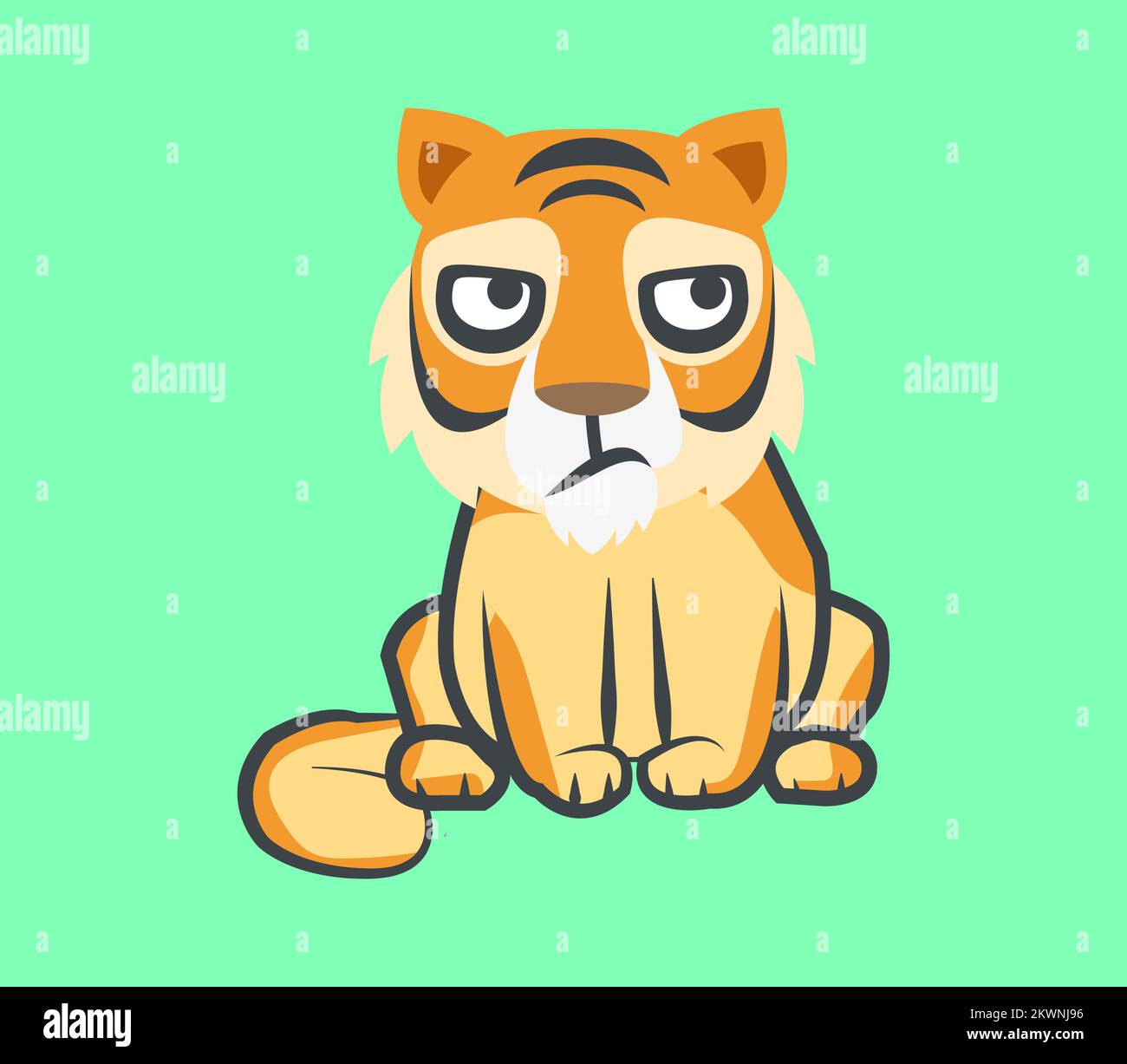 tiger cartoon character Stock Vector Image & Art - Alamy