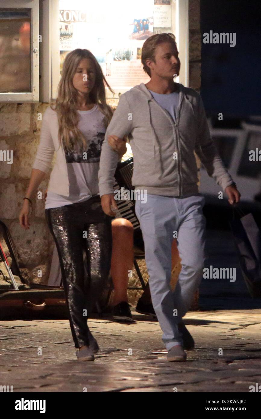 31.08.2013., Hvar,Croatia - Formula 1 driver Nico Rosberg with his ...