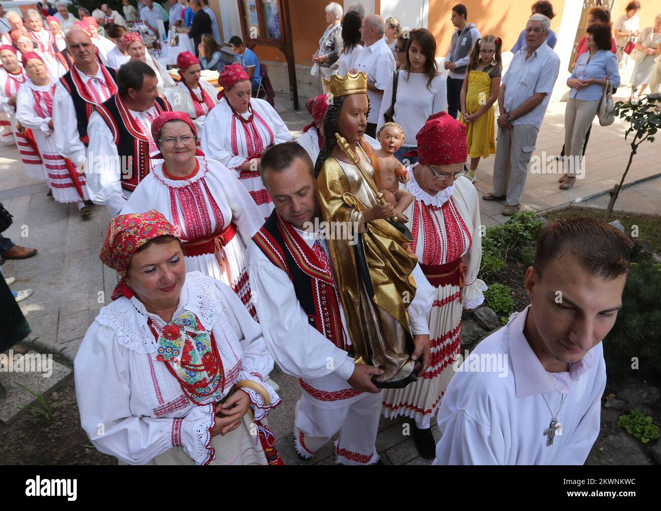 08.09.2013., Zagreb, Croatia - On the occasion of the Nativity of Mary ...
