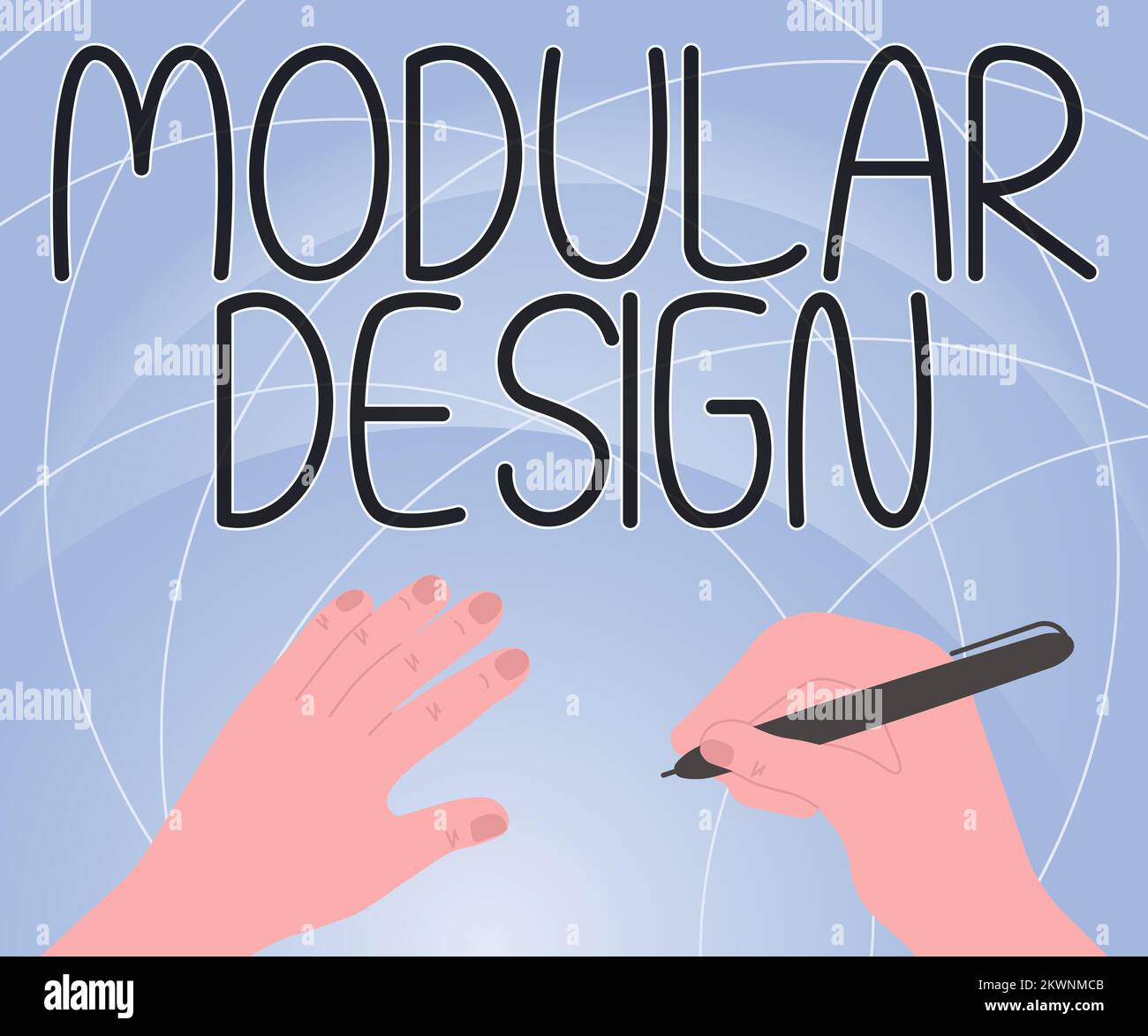 Inspiration showing sign Modular Design, Word for product designing to ...